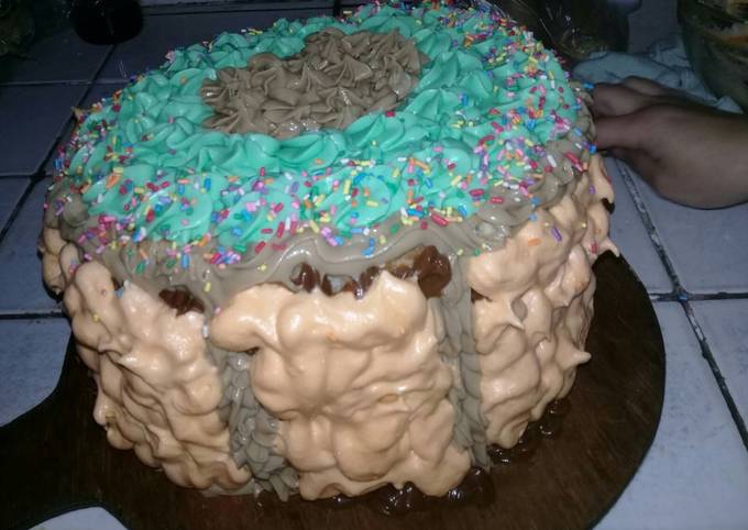 Súper torta, Feliz cumple!!😊😊🙆👪 Receta de Lo Más Rico Y Dulce De ver Y ...