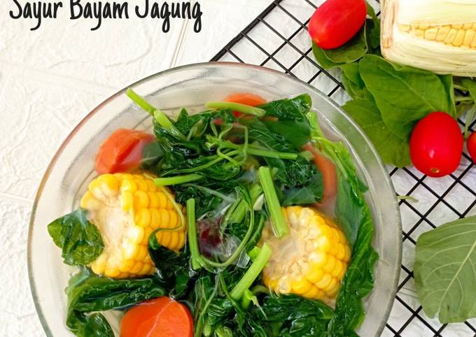 Resep Sayur Bayam Jagung oleh Mba’Oppie_Kitchen - Cookpad