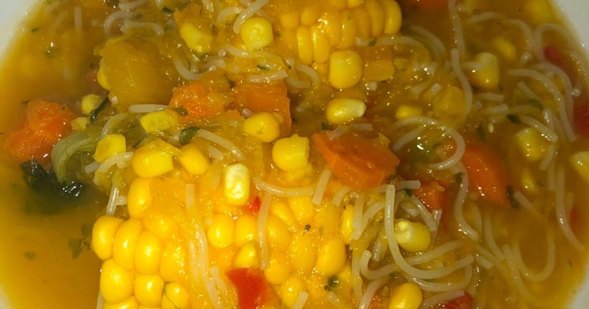 Sopa de vegetales con cabello de ángel 😋 Receta de graciela_gauna.🌹 ...
