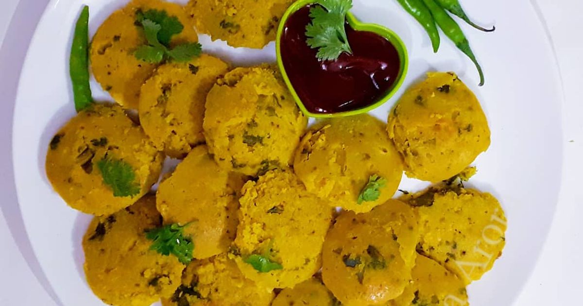 Bafauri Healthy Steamed Lentil Snack Recipe by Sugar And Spice In Life ...