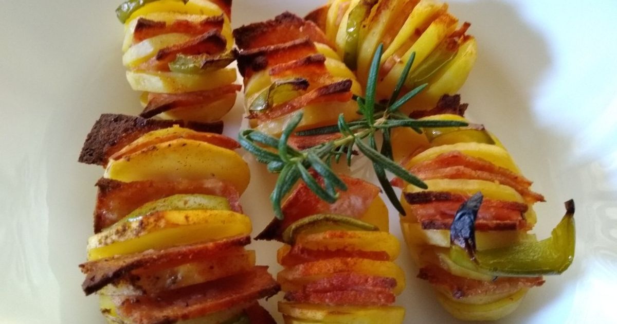 Potato Hassleback With Chicken Brawn#Joyofcookingladies#Teamcont Recipe ...