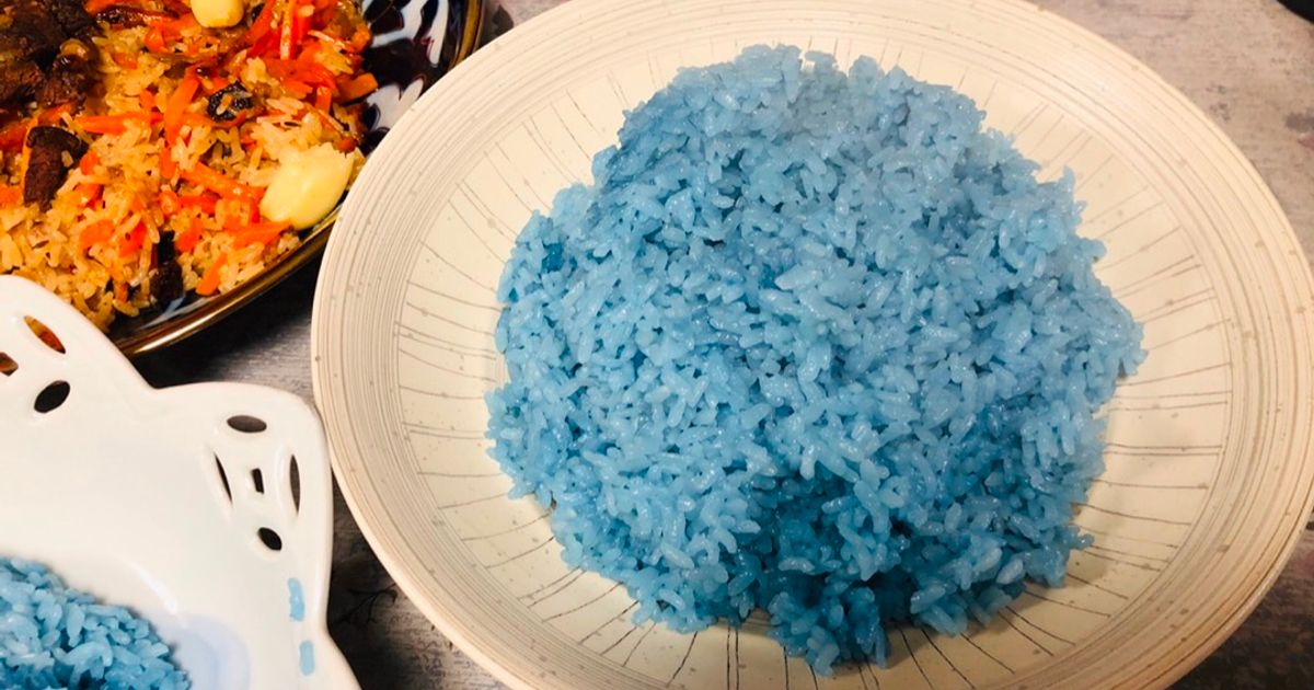 Blue Rice Recipe by Aunty Eiko's international cuisine experience - Cookpad