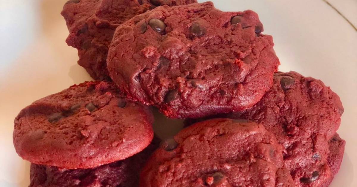 Resep Red Velvet Soft Cookies oleh feby - Cookpad