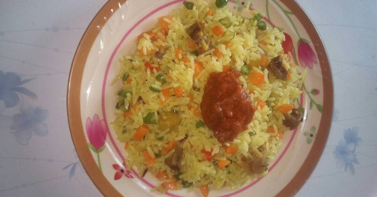 Vegetable and cow kidney rice Recipe by Anthonia Madogwe - Cookpad