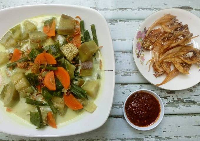 Resep Lodeh Soto Terong Daun So (Daun Melinjo) oleh mimidini - Cookpad