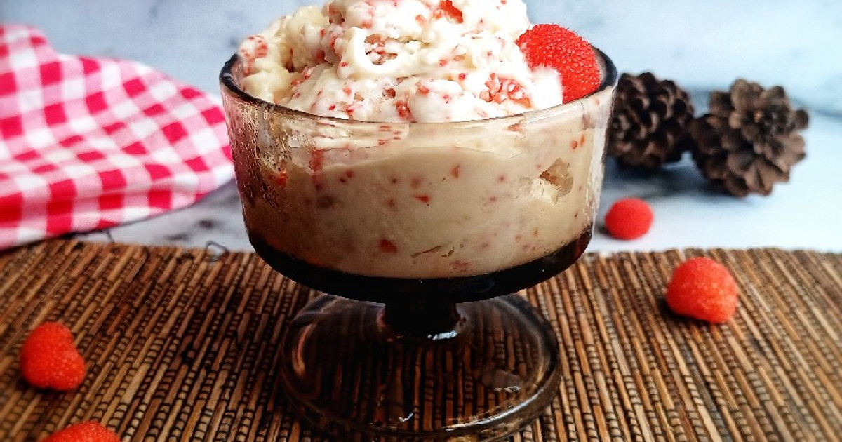 Resep Raspberry Ice Cream oleh Rika Meila Puspita - Cookpad