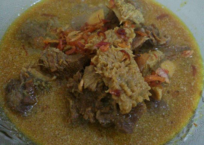 Resep Gulai Daging Sapi dan Babat oleh Tiya Christya - Cookpad