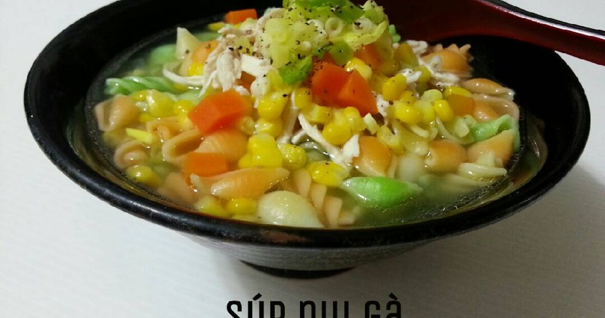 Cách Làm Món Súp Nui Gà của Vũ Hương Giang - Cookpad