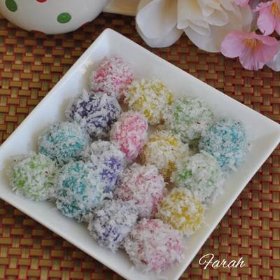 Resep Boh rom rom aka kelepon oleh farahzakaria - Cookpad