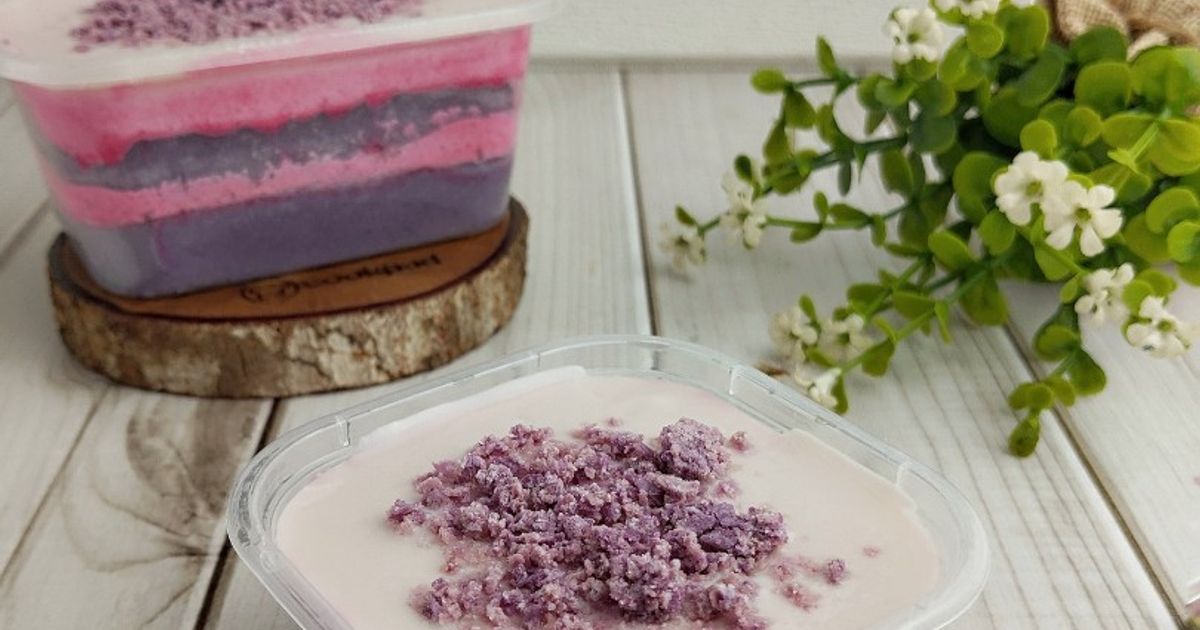 Resep Taro Oat Dessert Box (Tanpa Tepung Terigu) oleh Welly Herlina ...