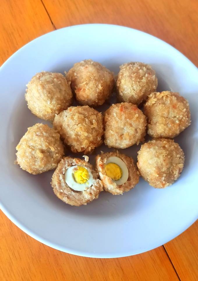 Resep Telur Puyuh Balur Daging, Udang, dan Tepung Roti oleh Gracia May ...