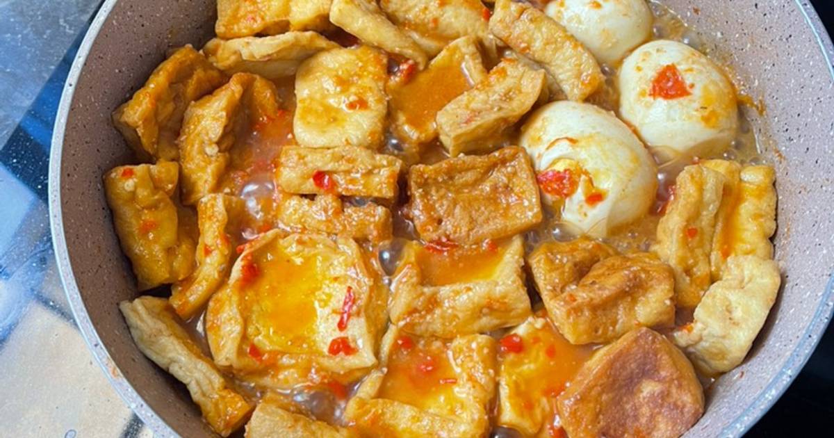 Resep Tahu dan telur bumbu bali sehat minim minyak oleh tin_hof - Cookpad