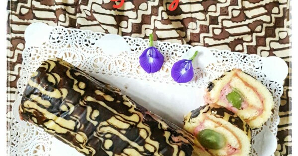 15 resep bolu gulung batik unik enak dan mudah - Cookpad