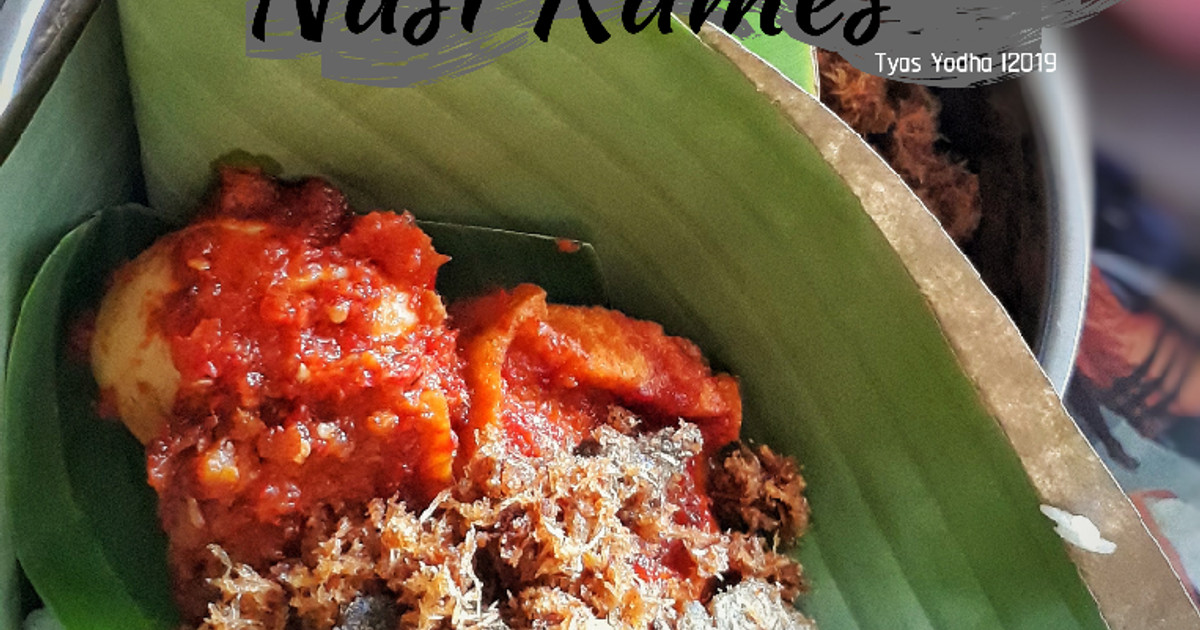 Resep nasi rames lezat mudah lengkap dengan lauknya