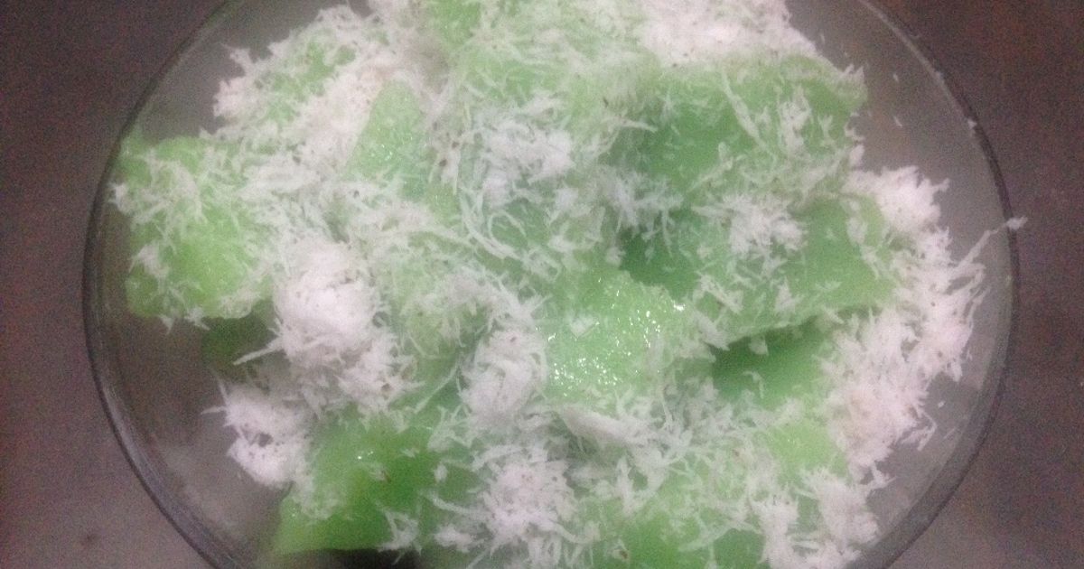 Resep cara membuat jojongkong hijau rumahan enak dan mudah - Cookpad