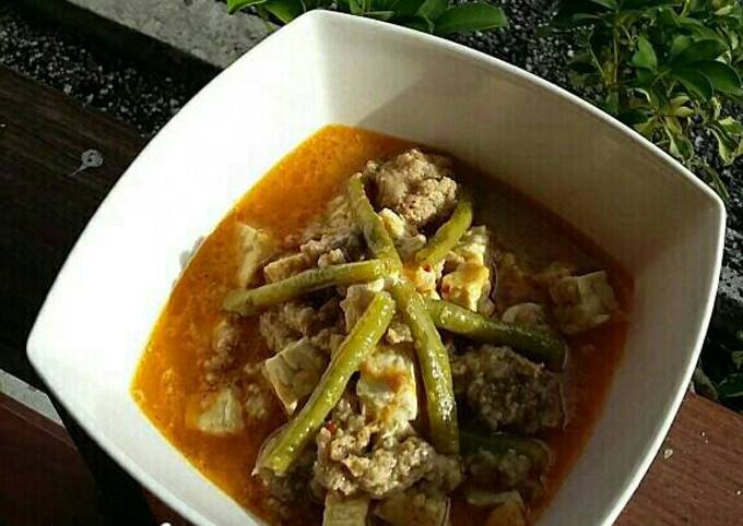 Resep Gulai tahu tempe kacang panjang oleh ayunabillarumaropen - Cookpad