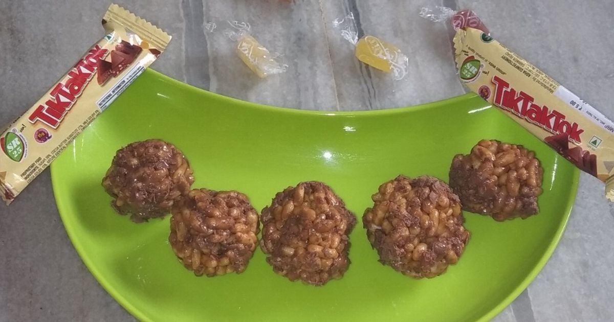 Chocolaty Puffed Rice Laddu Recipe by Pinky Jain - Cookpad