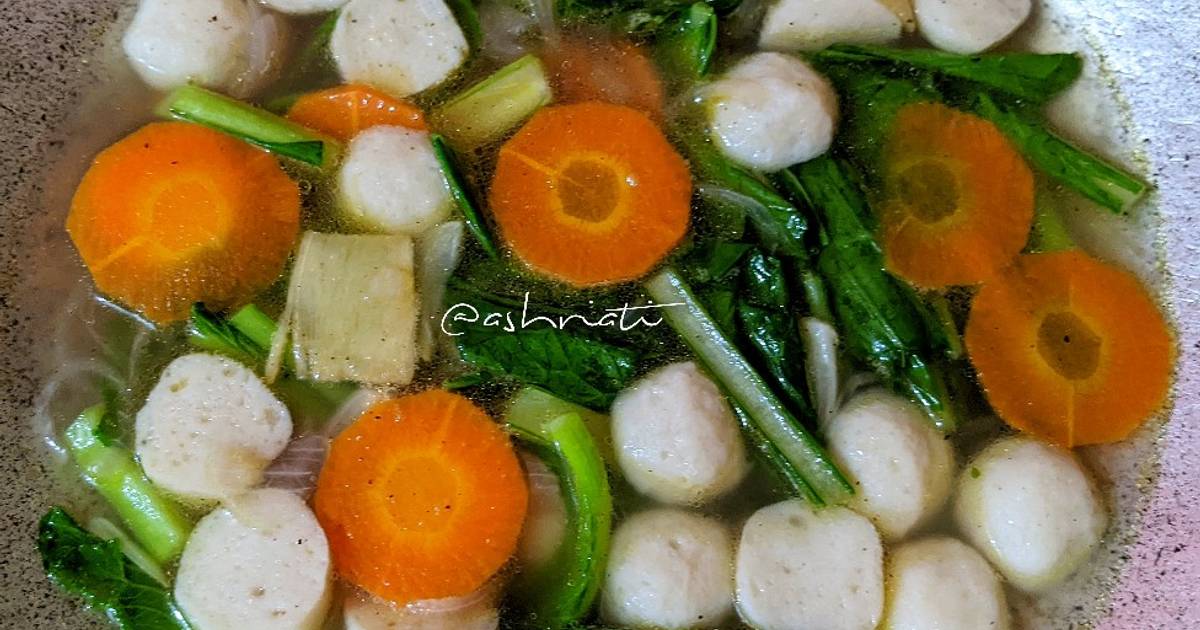 Resipi Sup Sawi Dengan Fish Ball oleh aFun ashriati - Cookpad