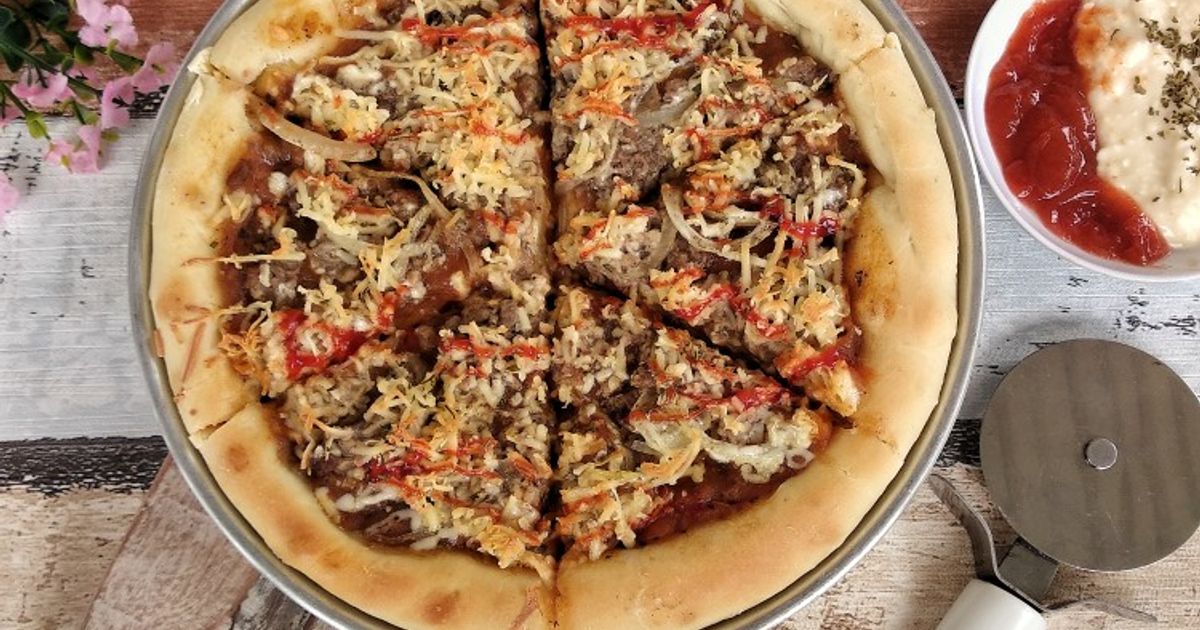 Resep Homemade Beef Cheese Pizza oleh Silva Malexhi - Cookpad