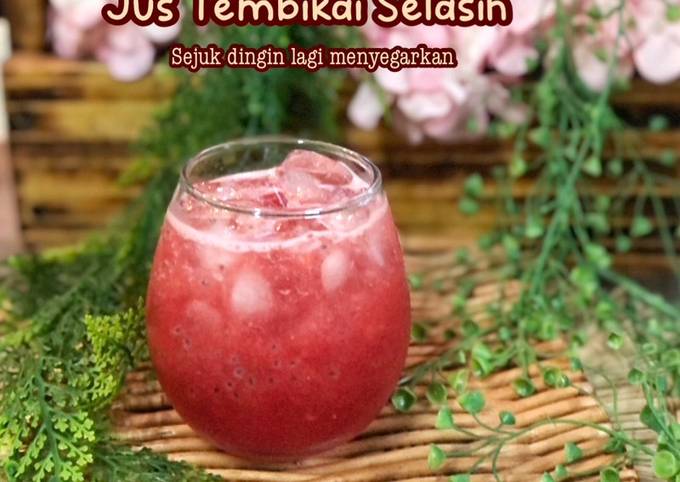 Resipi Jus Tembikai Selasih oleh Salina Jalaludin - Cookpad