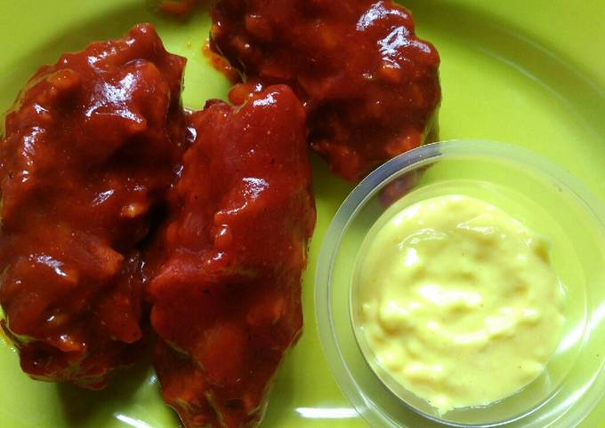 Resep Fire Chicken wings dan saus keju oleh Dahlia Aini - Cookpad