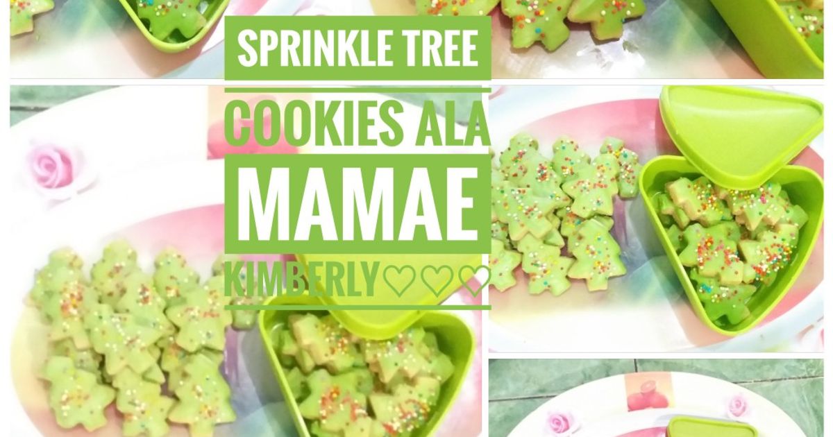 Resep Sprinkle Tree Cookies oleh Tyzaki_Kitchen - Cookpad