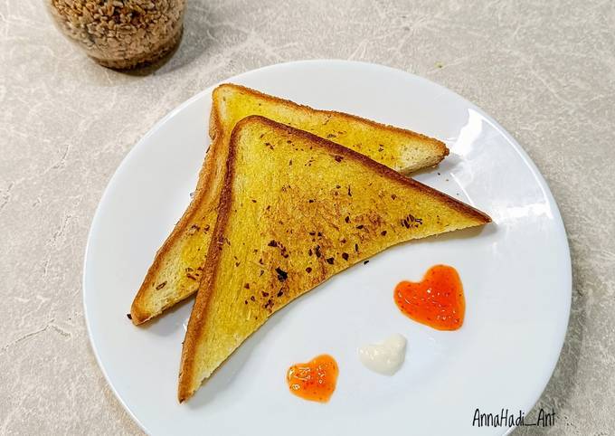 Resep Garlic Bread (Roti Tawar) oleh Anna Hadi_ant - Cookpad