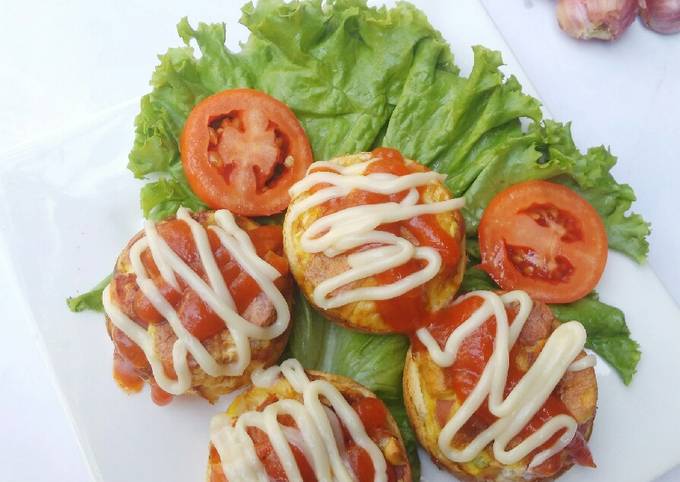 Resep Pizza mini roti tawar oleh Ziezah_rosyadi - Cookpad