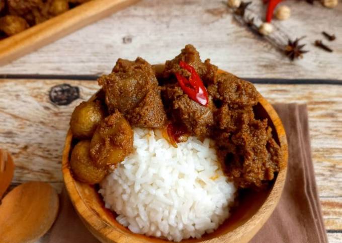 Resep Rendang Daging dan Kentang khas Minang oleh Andy - Cookpad