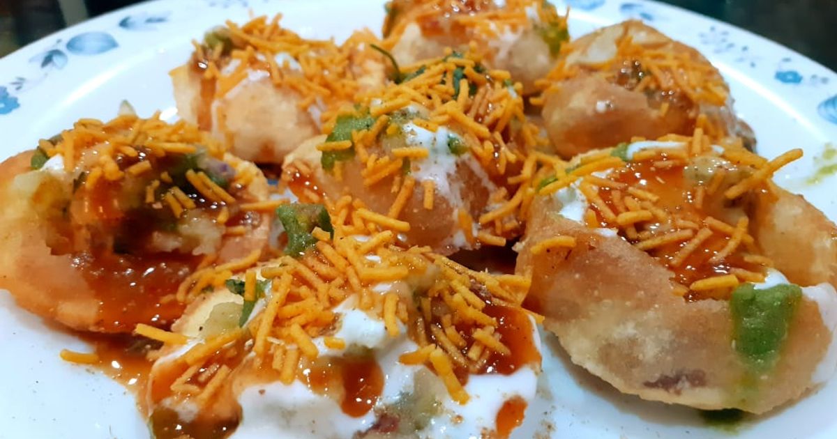 Dahi Puri Chat Bihari Eshtyle Recipe by Nishat Badar - Cookpad