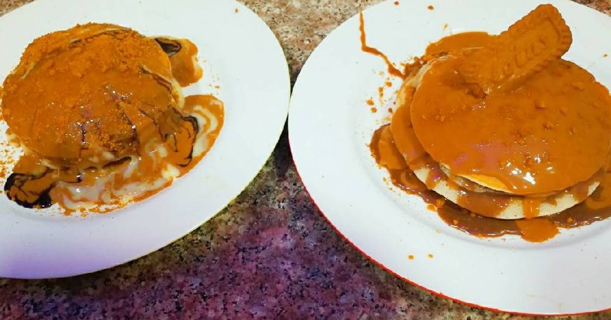 طريقة عمل بان كيك اللوتس على اصولها بطريقة سهلة وسريعة من om mahmood ...