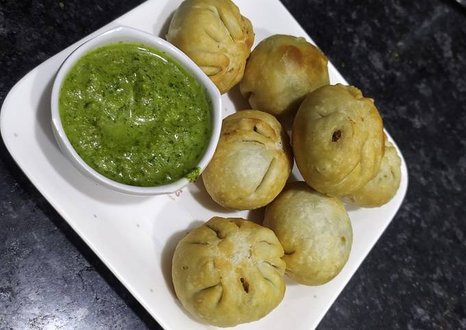Gujarati stuffed Lilva kachori Recipe by pinal Patel - Cookpad