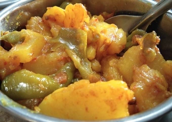 Onion capsicum veg Recipe by Pooja mehta - Cookpad