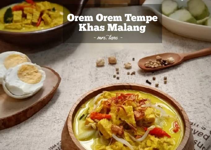 Resep Orem - Orem Tempe Khas Malang oleh Mrs.Tans |IG : @tans.erni - Cookpad