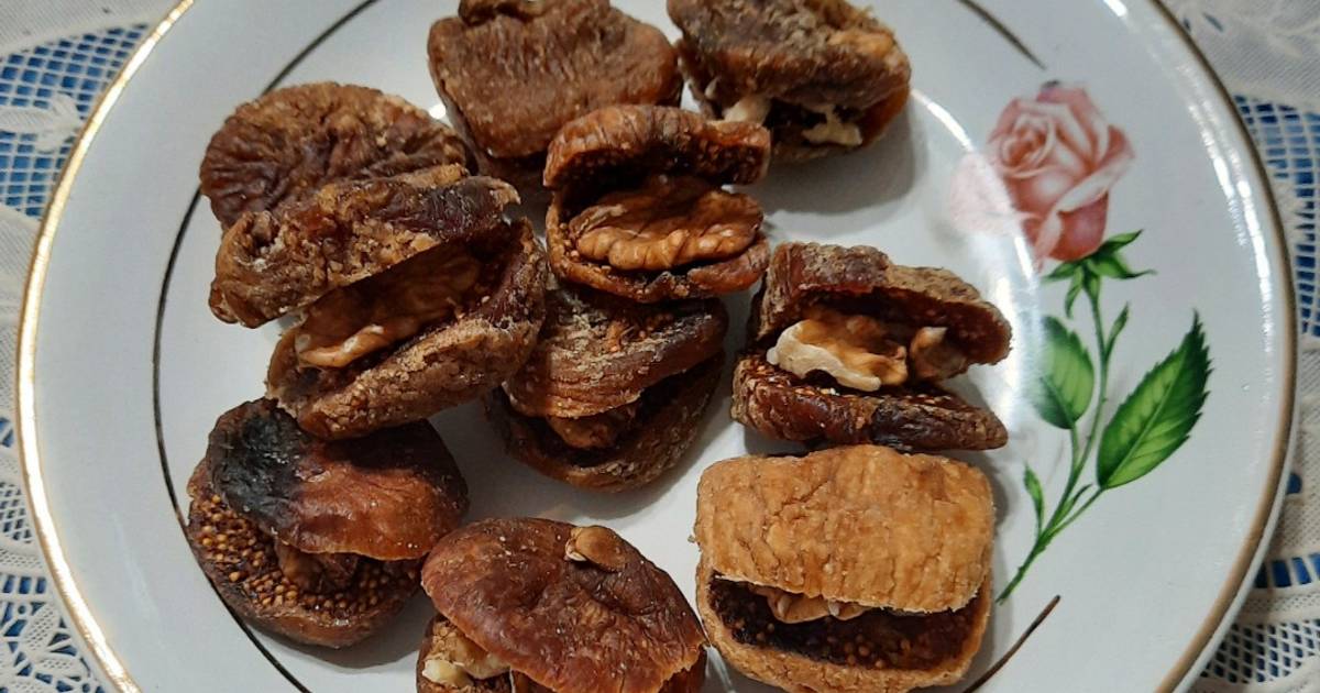Higos turcos rellenos con nuez (para disfrutar algo rico) Receta de La ...