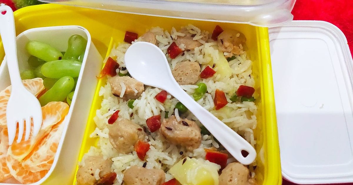 Vegetable Soya Chunks Pulao Recipe by My Super Kitchen - Cookpad