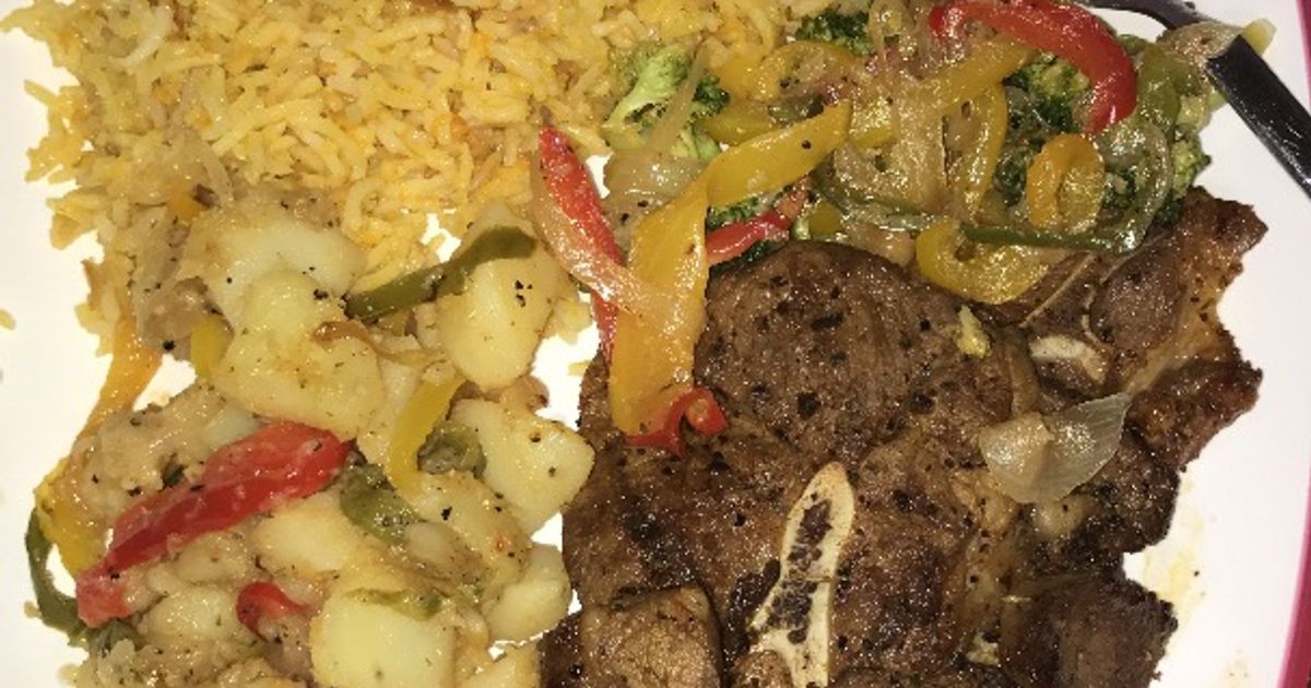 Buttered Mutton With Carrot Rice And Hot Salads.. Recipe by Vaina Bute ...