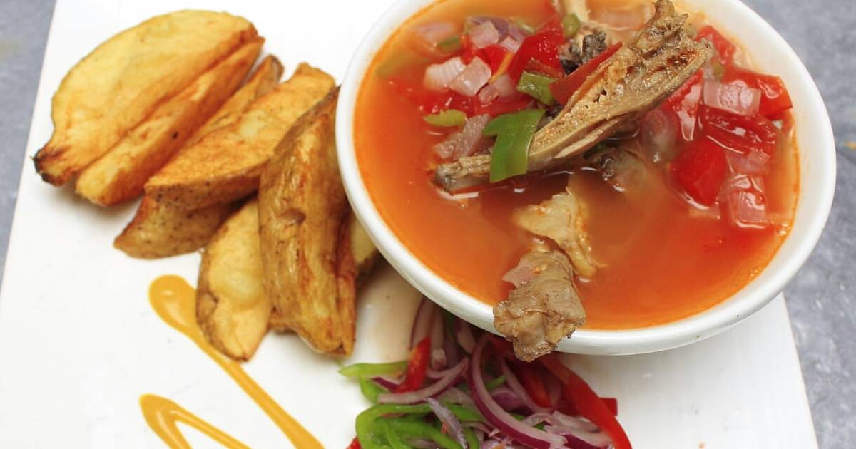 Kuku kienyeji and fried potatoes Recipe by Fiona Loraine - Cookpad