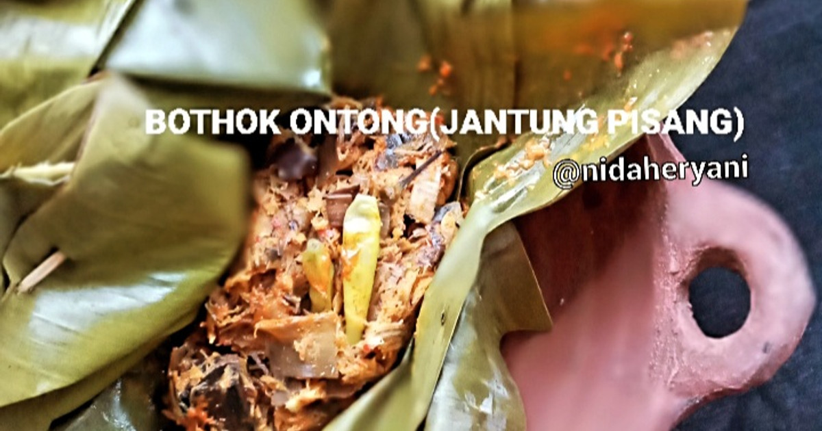 Resep Bothok Ontong(jantung Pisang) oleh Nida Heryani - Cookpad