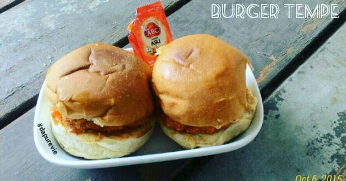 Resep Burger Tempe oleh evie novitasari #dapurevie - Cookpad