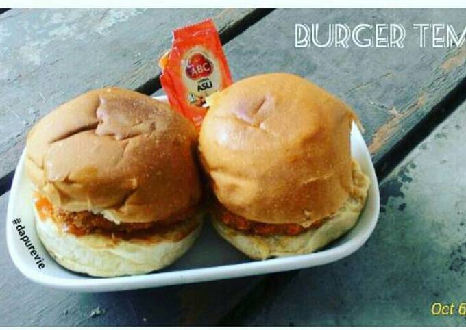 Resep Burger tempe oleh evie novitasari #dapurevie - Cookpad