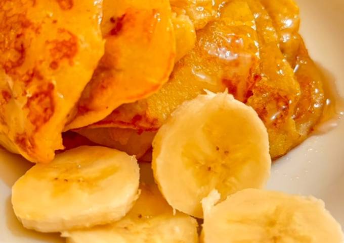 Resep Banana pancake with honey (Tidak Estetiqq) oleh Mpid 🦋 - Cookpad