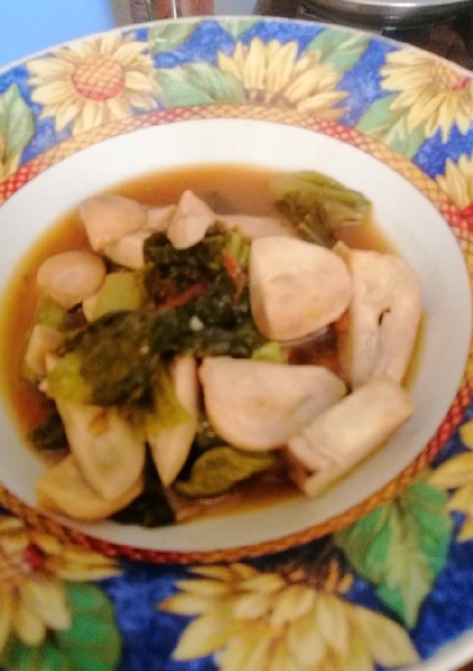 Resep Jamur merang cah sayur asin oleh Linda Susanto - Cookpad