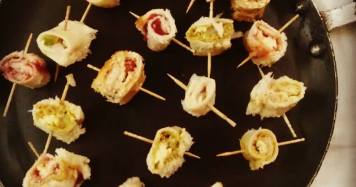 Sandwich Roll ups Recipe by DrSwati Verma - Cookpad