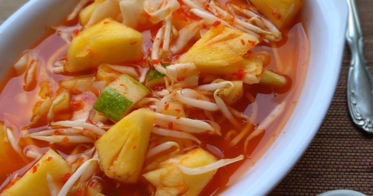Resep rujak cuka iris rumahan enak dan mudah - Cookpad