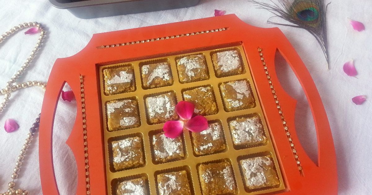 Rose Petal Jam (Gulkand) Flavored Bottle Gourd Fudge / Lauki Ki Barfi ...