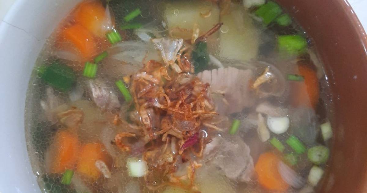 Resep Sop daging sapi oleh Ajeng Maulida - Cookpad