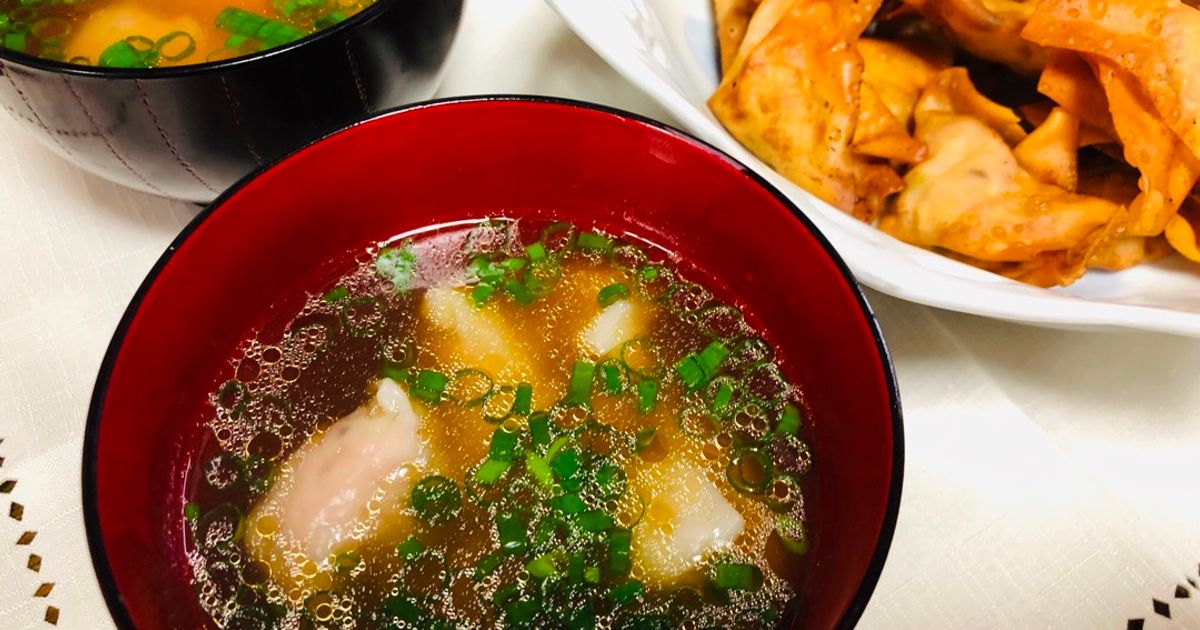 Wantan Soup And Fried Wantan Recipe by Aunty Eiko's international ...