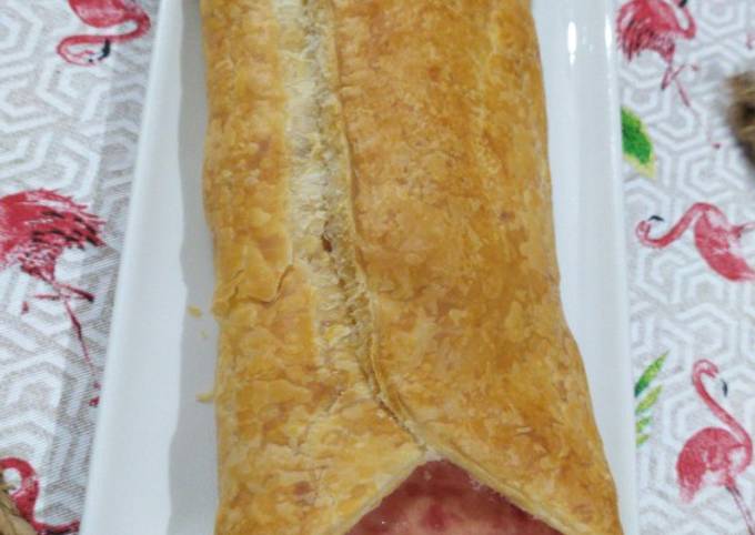 Hojaldre De Jamón York Y Queso Receta De Aitor Cookpad
