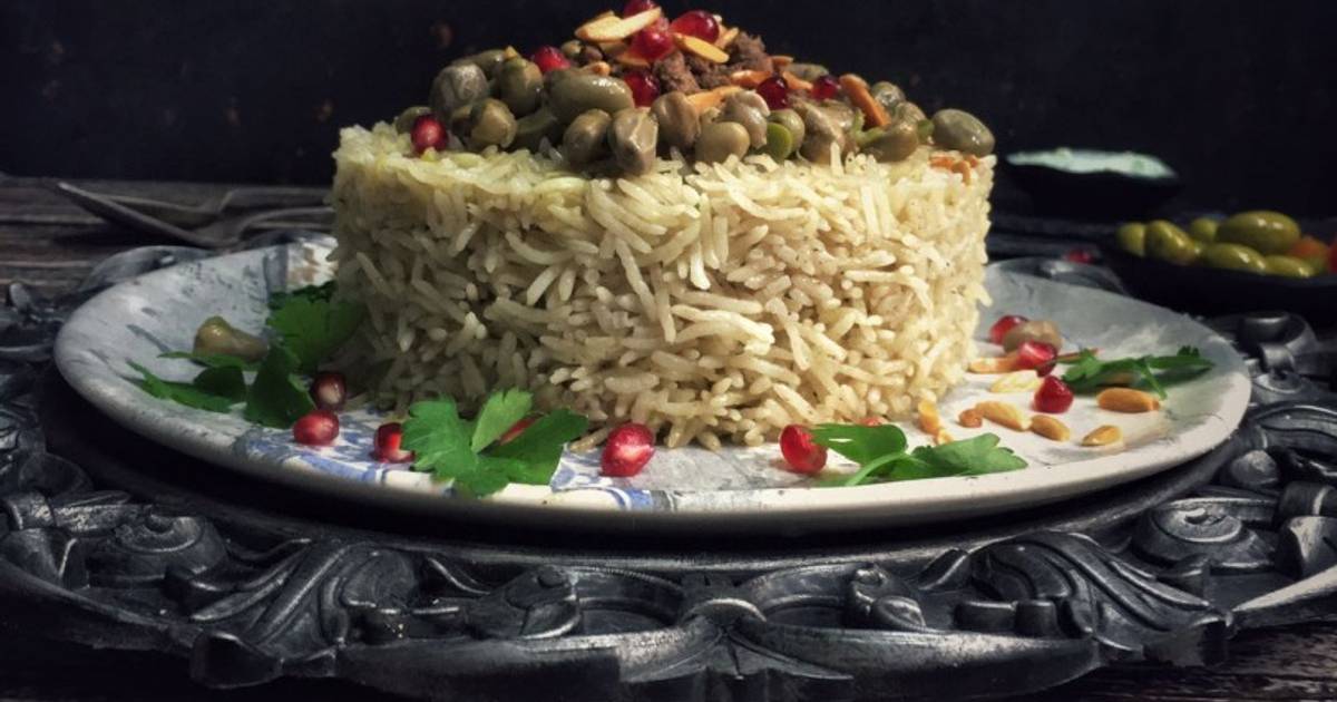 طريقة عمل رز بالفول الاخضر واللحمة على اصولها بطريقة سهلة وسريعة من ...